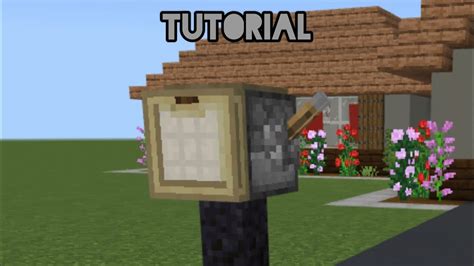 How To Make A House Mailbox In Minecraft Youtube