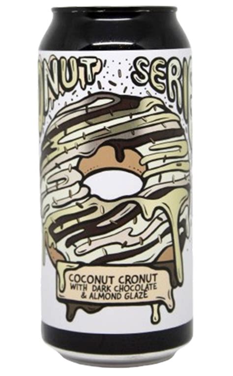 Donut Series Coconut Cronut With Dark Chocolate And Almond Glaze Hops