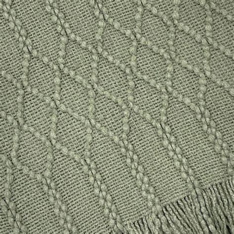 Beverly Sage Green Throw Blanket 50x60