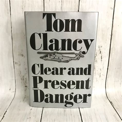 First Edition Clear And Present Danger Tom Clancy HCDJ G P Putnam S Sons New York Printed