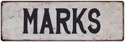 MARKS Vintage Look Rustic Chic Metal Sign 8x24 108240036286 Walmart