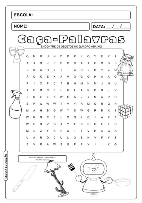 Ca A Palavras In Ditos Para Imprimir Escola Educa O