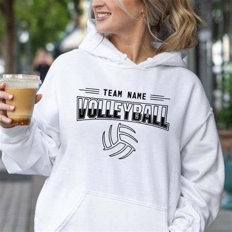 Volleyball Hoodie Etsy