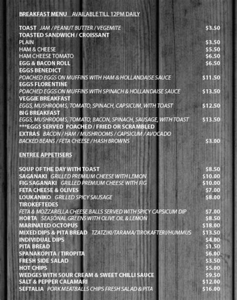 Delphi Menu Menu Podniku Delphi Northcote Melbourne Urbanspoon Zomato