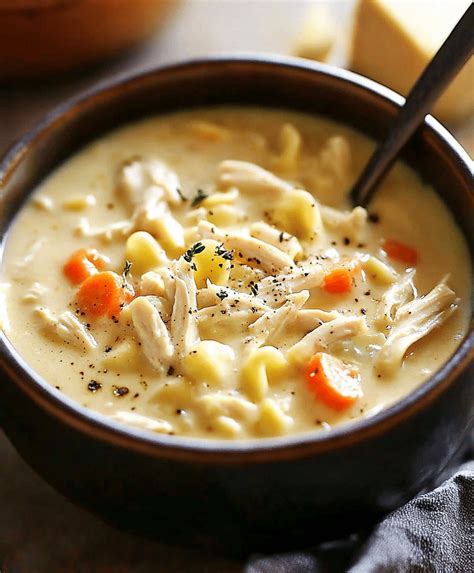 Easy Creamy Chicken Noodle Soup Recipe