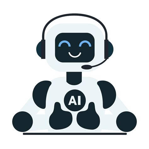 Cute Chat Bot Robot Shows Thumbs Up 46595844 Vector Art At Vecteezy