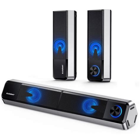 Elegiant Sr400 Lautsprecher Pc Lautsprecher Gaming Lautsprecher Mini