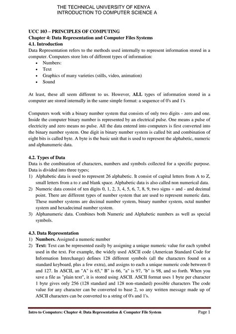 Solution Chapter Data Representation Computer File Systems Studypool