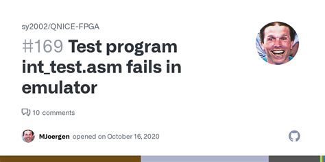 Test Program Int Test Asm Fails In Emulator Issue Sy Qnice Fpga Github