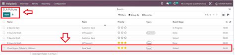 How To Configure Sla Policies Customer Ratings In Odoo Helpdesk App