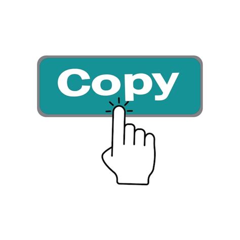 Premium Vector Copy Keythe Hand Presses The Button To Buy Online Vector Icon On White Isolated