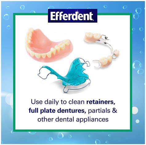 Efferdent Plus Mint Anti Bacterial Denture Cleanser Tablets 126 Count Fresh And Clean Pack Of