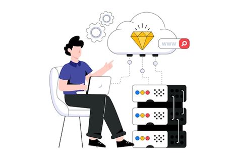 Premium Vector Premium Hosting Flat Style Design Vector Illustration Stock Illustration