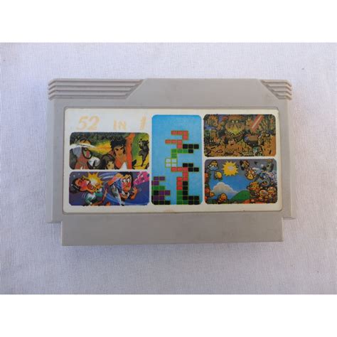 52 Em 1 Cartucho Chipado Para Nes 8 Bit 60 Pinos Shopee Brasil