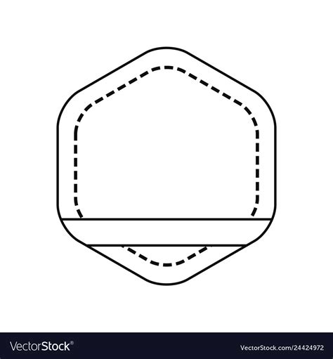 Label Empty Template On White Background Vector Image