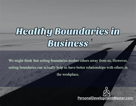 Setting Healthy Boundaries In Business