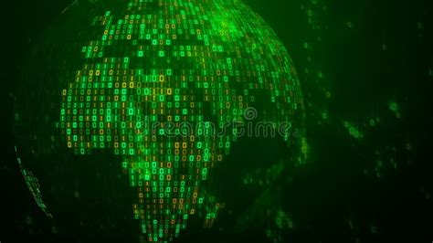 Binary Code And Globe Stock Illustration Illustration Of Digital