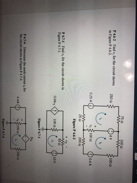 solved 75 100 p 4 6 2 find ve for the circuit shown in