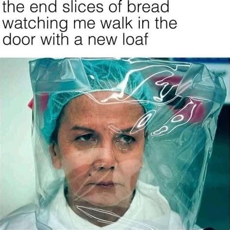 The End Slices Of Bread Watching Me Walk In The Door With A New Loaf