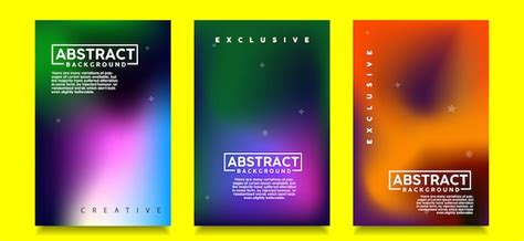 Premium Vector Set Of Abstract Mesh Gradients Cute Gradient