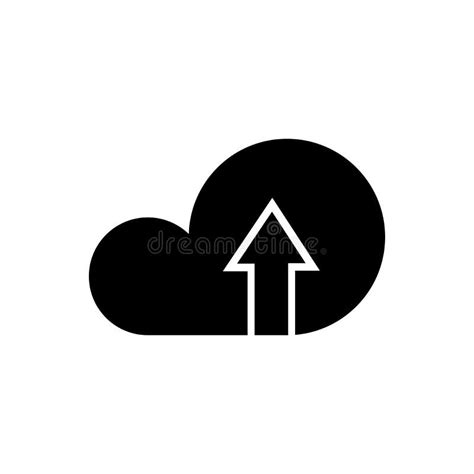 Molnet Laddar Upp Symbolen Stock Illustrationer Illustration Av Symbol