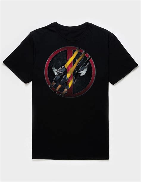 Deadpool And Wolverine Deadpool Wolverine Claw Mix Unisex Tee Black