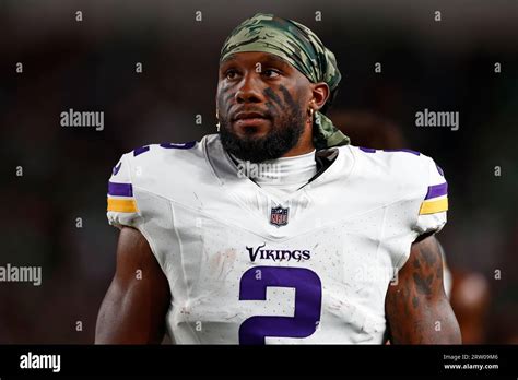 Minnesota Vikings Running Back Alexander Mattison 2 On The Sidelines