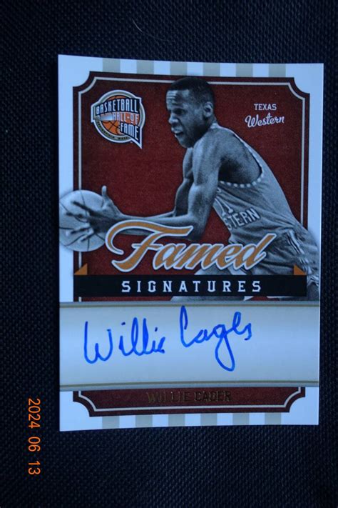 Yahooオークション Willie Cager 2009 10 Panini Hall Of Fame Fame