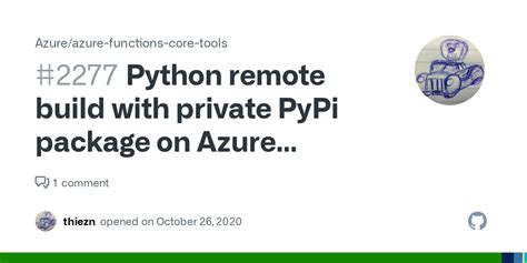Python Remote Build With Private Pypi Package On Azure Devops Artifacts