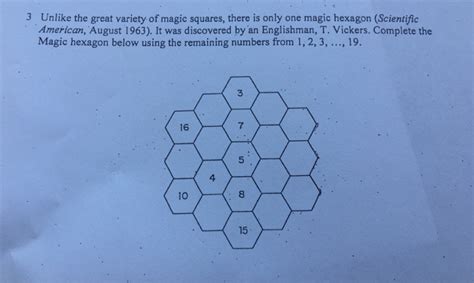 Solved Hodie Wurr On Magic Squares 1 Prove That In Any Third