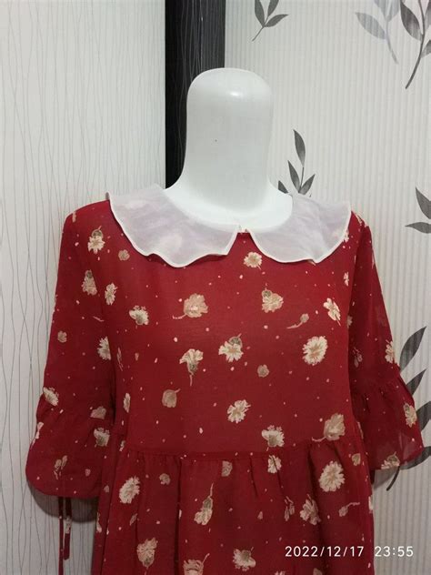 Maternity Dress Sifon Premium LD 100 PB 75 Fesyen Wanita