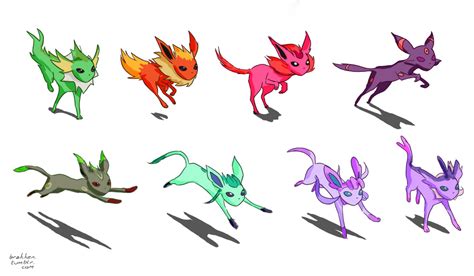 Brakken Espeon Flareon Glaceon Jolteon Leafeon Sylveon Umbreon