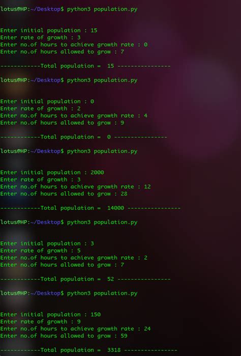 Solved A Local Biologist Needs A Program To Predict Population Growth The Course Hero
