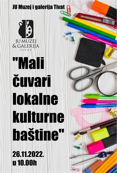 JU Muzej i galerija Tivat likovna radionica za djecu Mali čuvari
