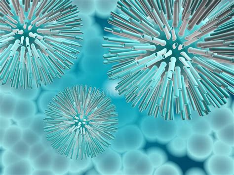 Virus 库存例证 插画 包括有 红色 微生物学 诊所 传染 传记 医疗 死亡 小宇宙 19181701