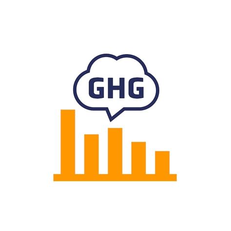 Premium Vector Ghg Greenhouse Gas Emissions Levels Chart Icon
