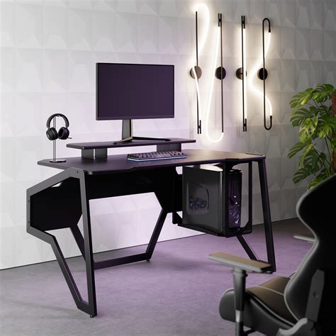 Mesa Gamer Spider 138 Cm Preto Fosco Homedock