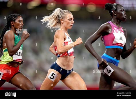 Die Britische Alexandra Bell In Aktion Beim Zweiten Halbfinale Der 800