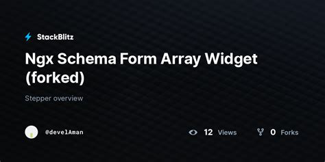 Ngx Schema Form Array Widget Forked Stackblitz Ngx Schema Form Array Widget Forked Stackblitz