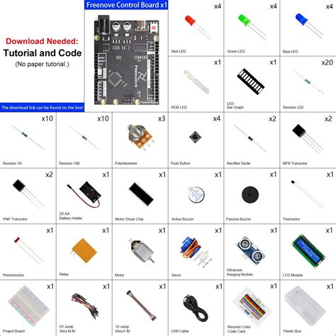 ערכת ארדואינו 157 חלקים מבוססת לוח Arduino Uno R3 משולבת חיישנים אולטרא