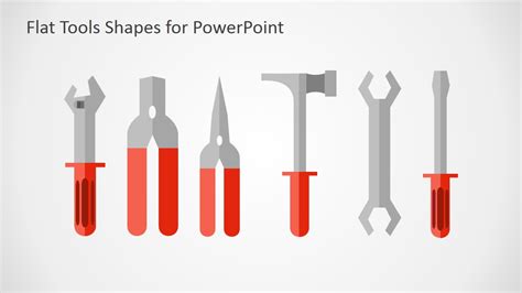 Hardware Tools Flat Design Powerpoint Shapes Slidemodel