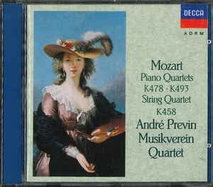 Mozart Klavierquartette KV 478 493 Streichquartett KV 458 Andre