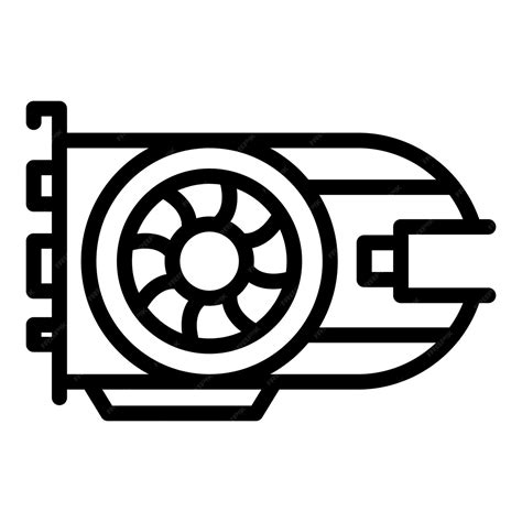Premium Vector Integrated Gpu Icon Outline Integrated Gpu Vector Icon For Web Design Isolated