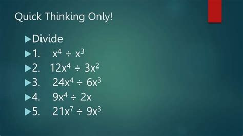 DIVISION OF POLYNOMIALS Pptx Computing Technology Computing