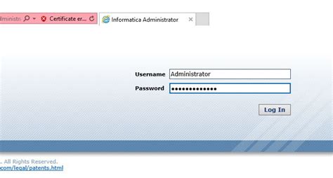 Technical Blog Login To Informatica Admin Console