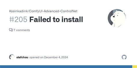 Failed To Install Issue 205 Kosinkadink ComfyUI Advanced