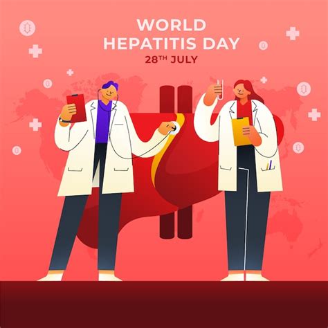 Premium Vector Gradient World Hepatitis Day Illustration