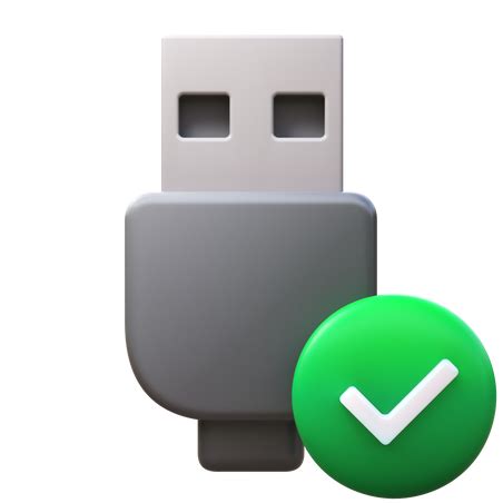 Usb Connected Icon In D Fluency Style