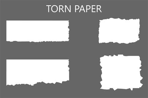 Premium Vector Torn Paper Vector Template Note Reminder Paper Vector