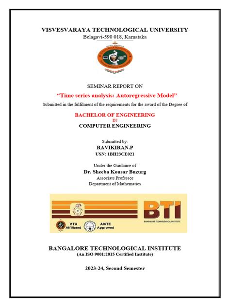 2nd Sem Maths Seminar Report Pdf Bangalore Science